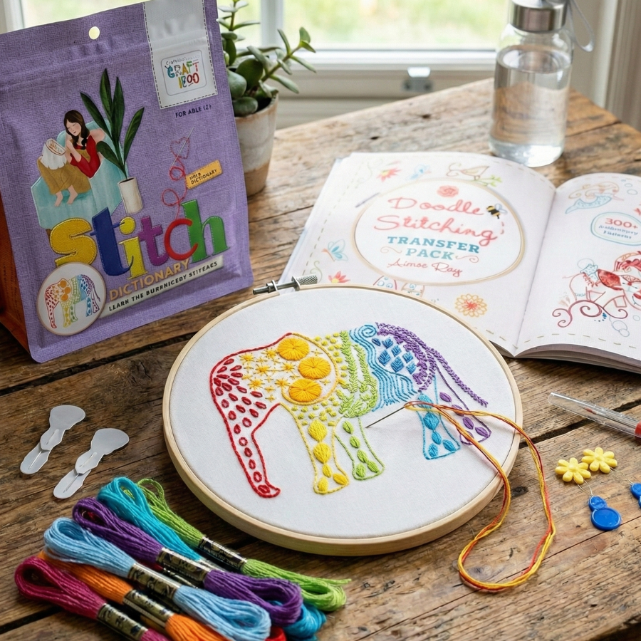 Beginner Embroidery Kit for Kids | Knowledge Crates
