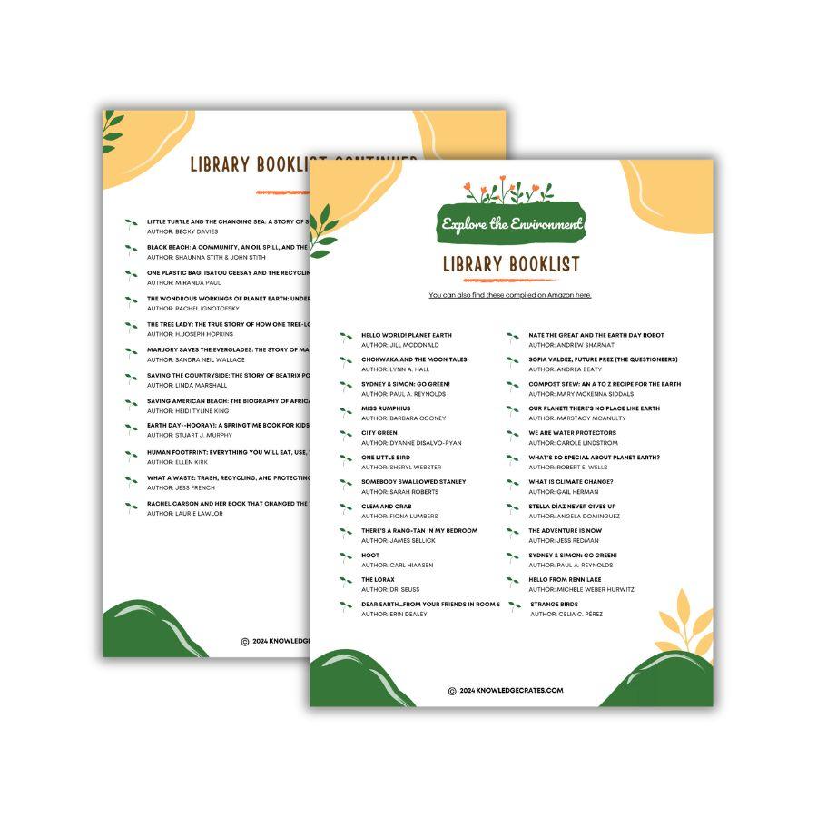 Explore the Environment Library Book List – Knowledge Crates