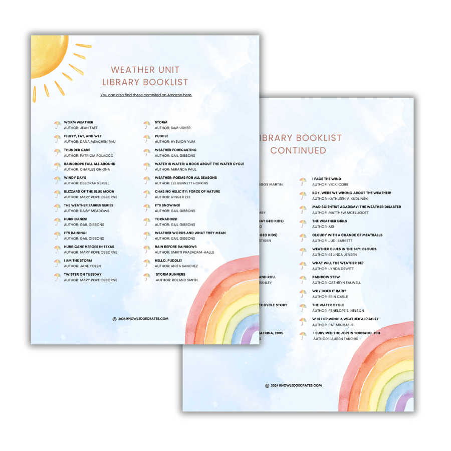 Explore Weather Library Book List – Knowledge Crates