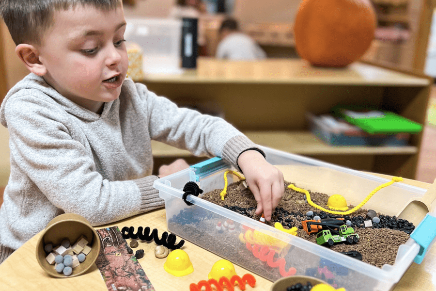Construction Sensory Bin: Fun, Learning and Imaginative Play ...