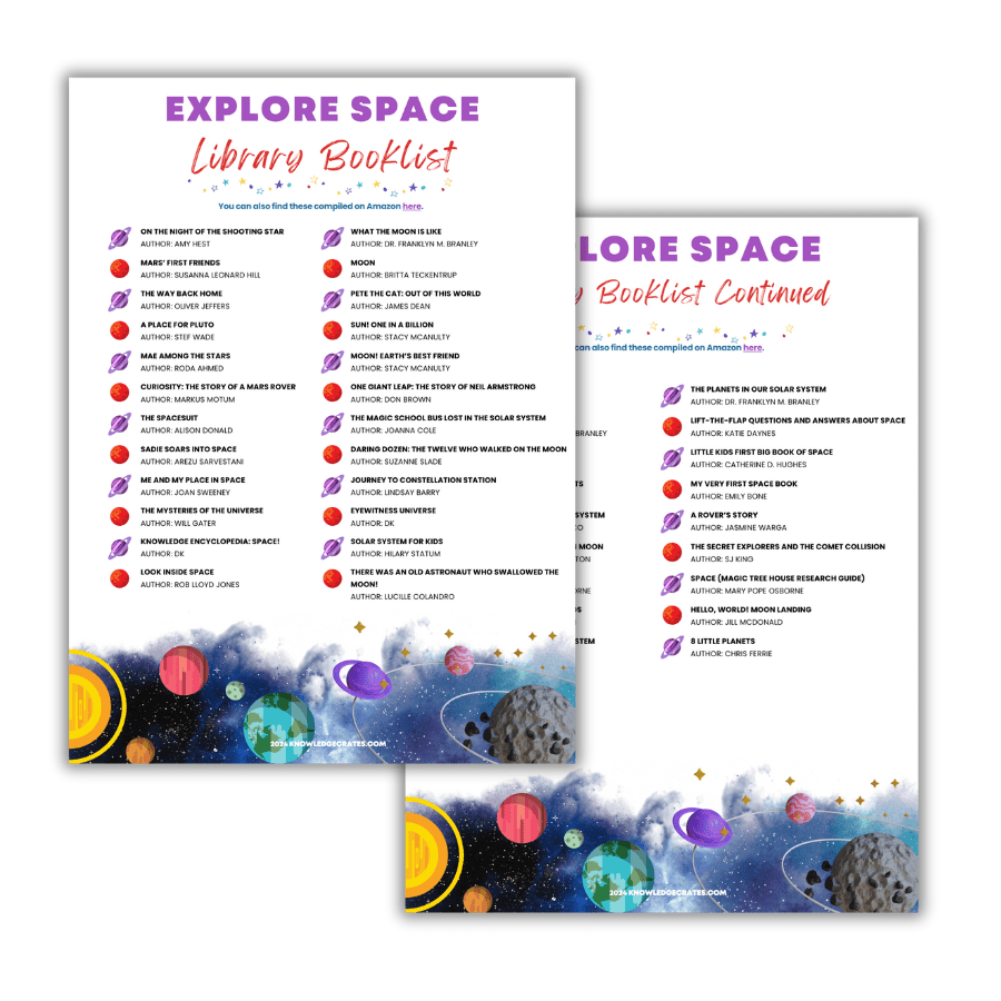 Explore Space Library Book List – Knowledge Crates