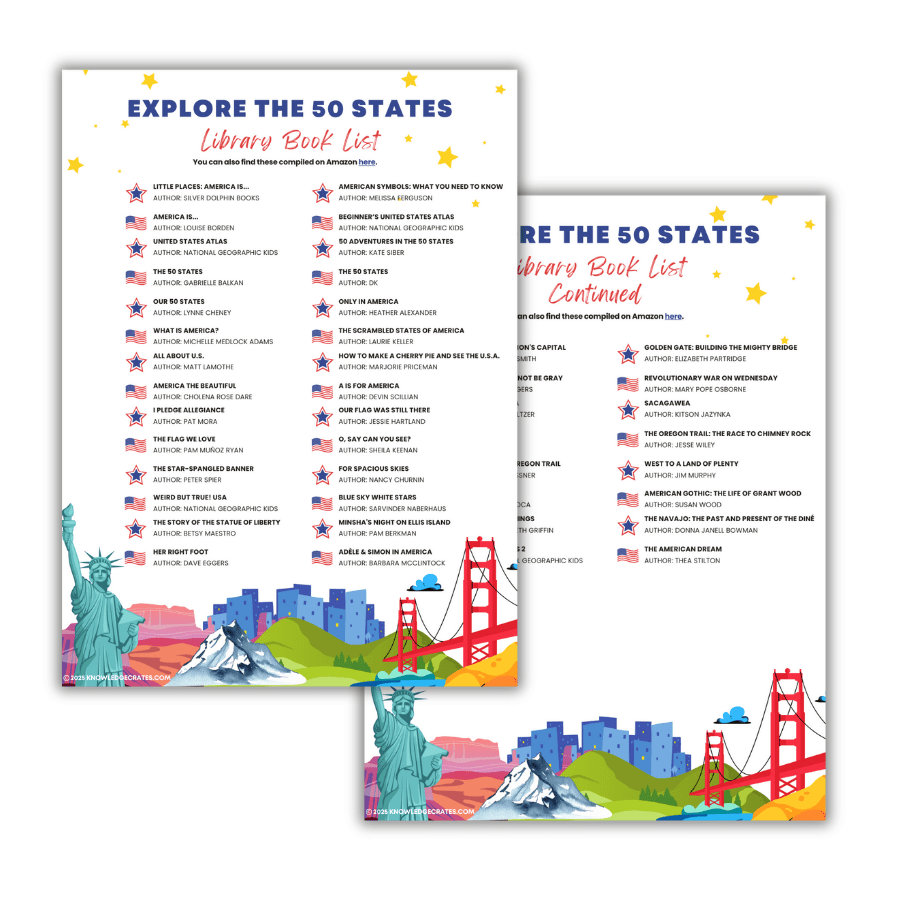 Explore the 50 States Library Book List – Knowledge Crates