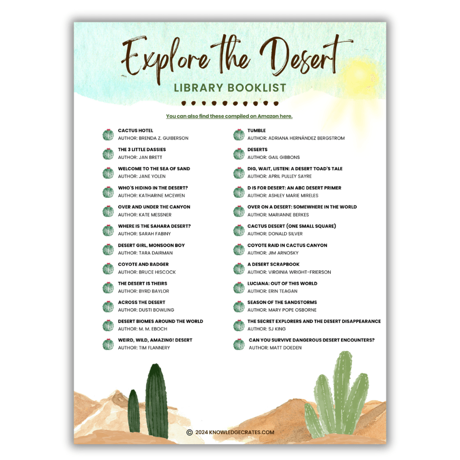 Explore the Desert Library Book List – Knowledge Crates